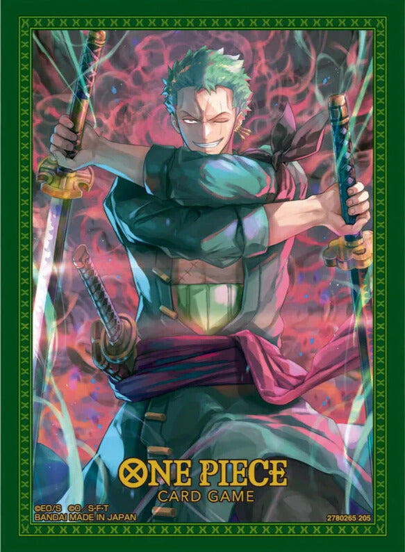 One Piece Card Game - Official Sleeves 11 - Roronoa Zoro – Versus ...