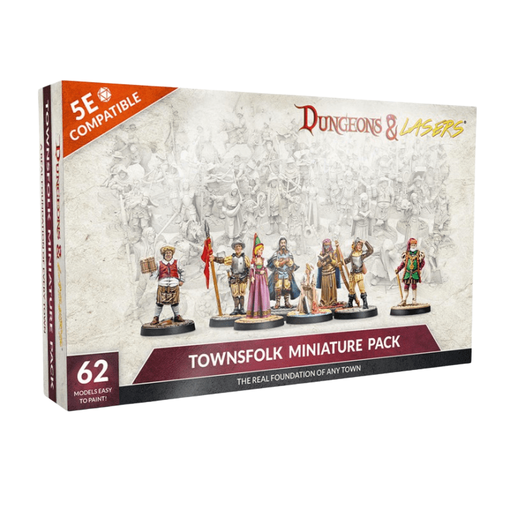 Dungeons & Lasers - Townsfolk Miniature Pack – Versus Gamecenter