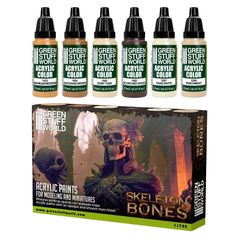 Green Stuff World - Paint Set - Bones – Versus Gamecenter