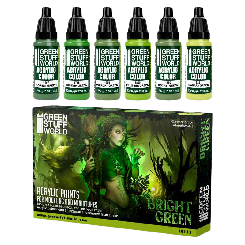 Green Stuff World - Paint Set - Bright Green – Versus Gamecenter