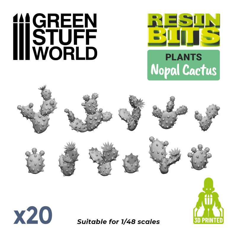 Green Stuff World - 3D printed set - Nopal Cactus – Versus Gamecenter